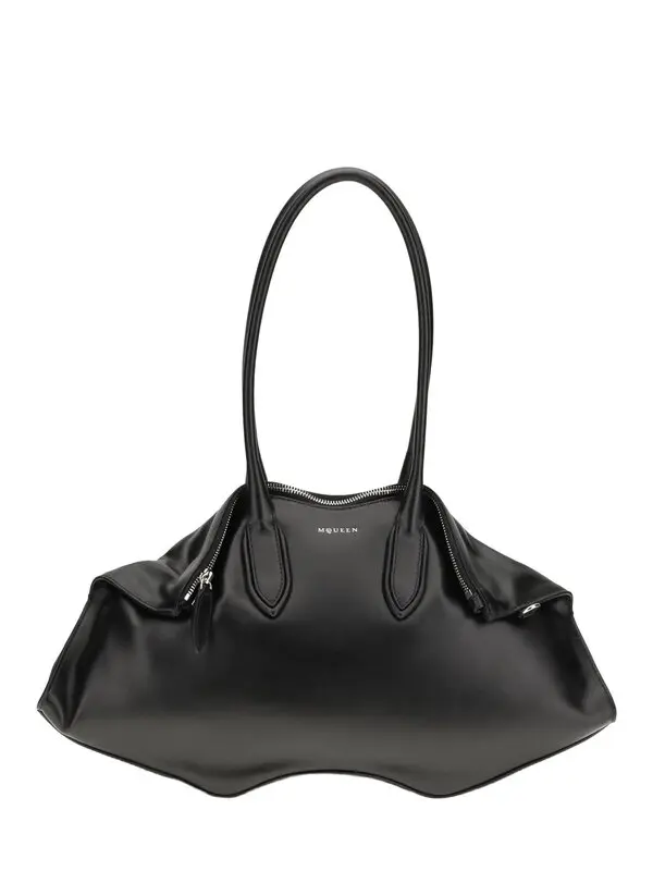 Alexander McQueen Manta Shoulder Bag - Black