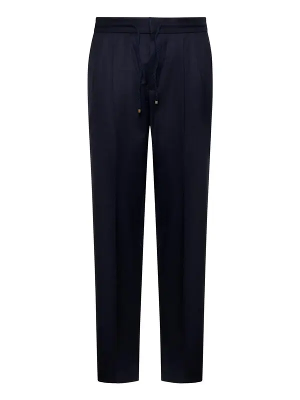 Brunello Cucinelli Virgin Wool Trousers - Multicolor