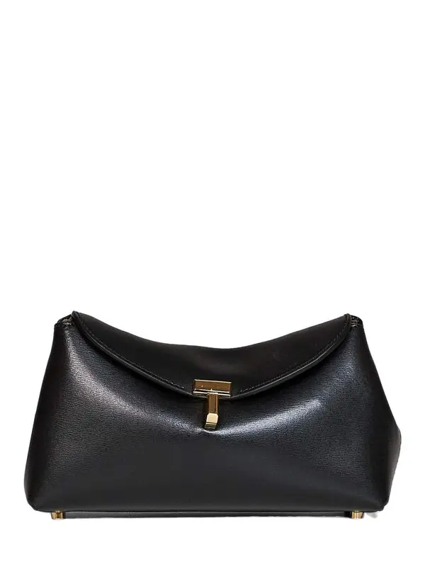 TOTEME Black Mini T-lock Clutch Bag - Multicolor