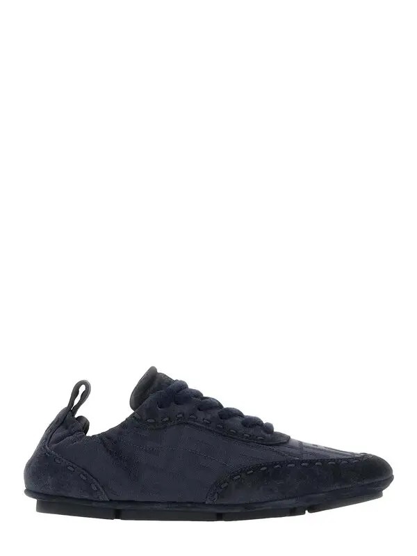 Fendi Suede Lace-up Sneakers - Multicolor