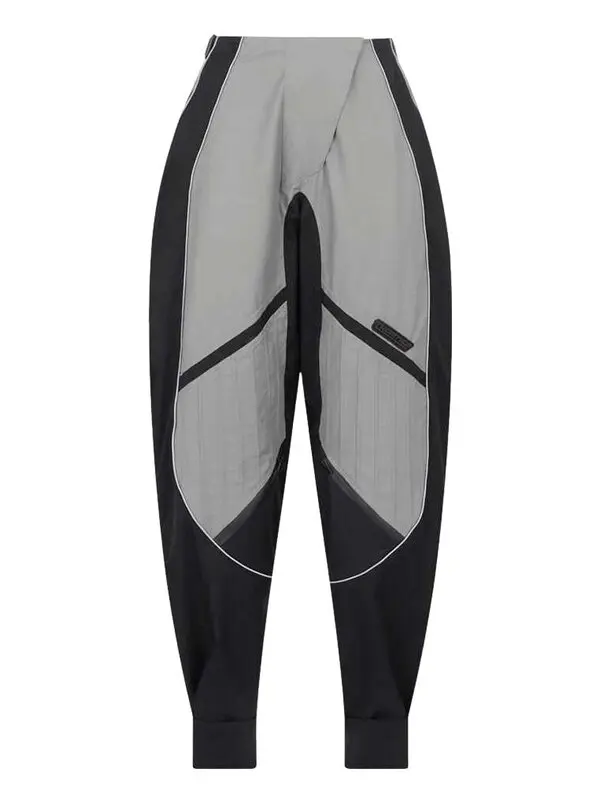 Attico Paneled Balloon Trousers - Black