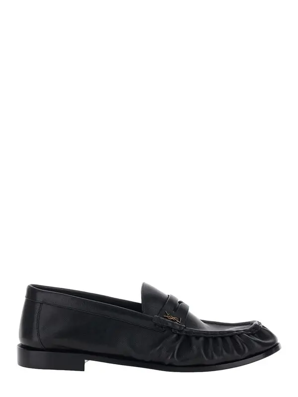 Saint Laurent Le Loafer Penny Loafers In Calfskin - Black
