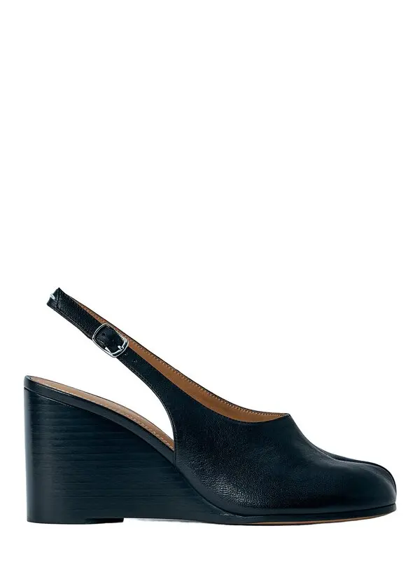 MAISON MARGIELA Tabi Slingback Wedges - Black