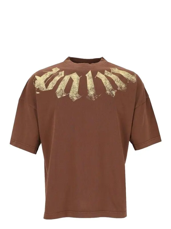 Palm Angels Big Neck T-shirt - Brown