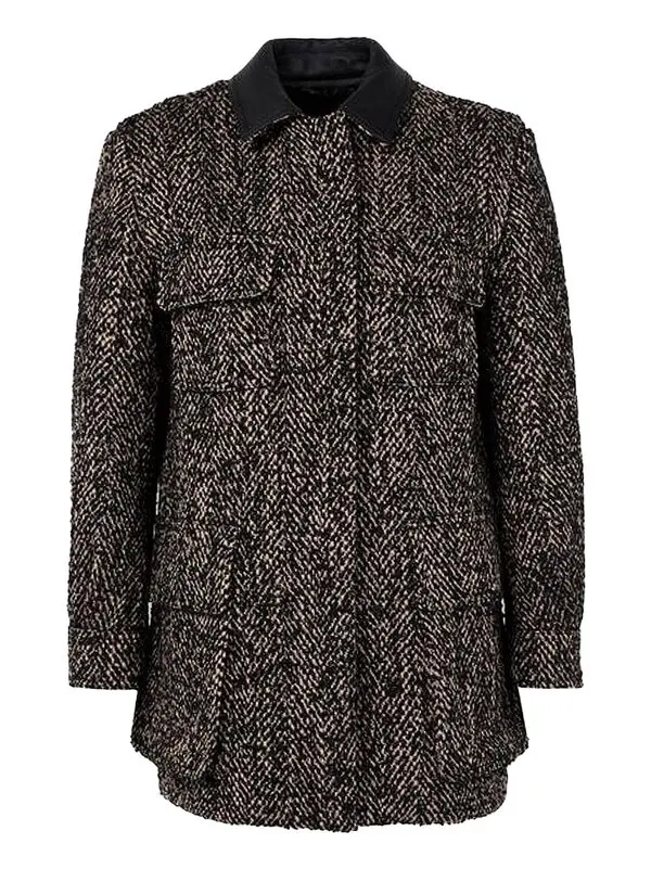 Max Mara Angio Virgin Wool Coat - Multicolor