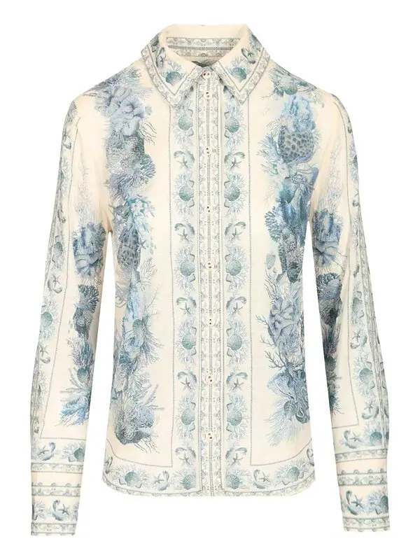 Zimmermann Wanderlust Body Shirt - Blue
