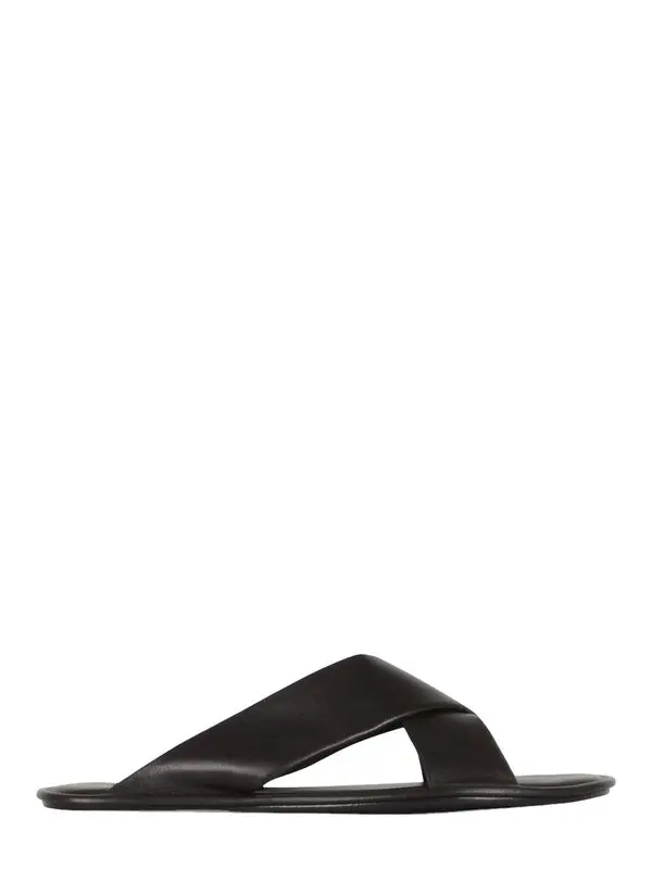 Saint Laurent Carlyle Slide Sandals - Brown