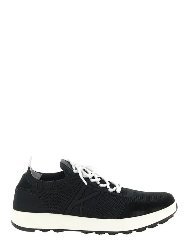 Kiton Technical Cotton Sneakers - Black