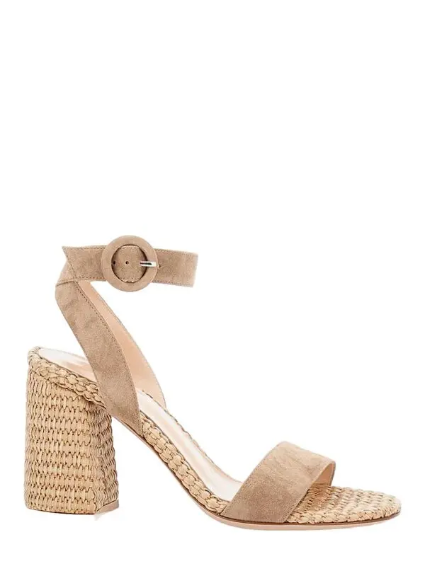 GIANVITO ROSSI Luana Suede Sandals - Multicolor