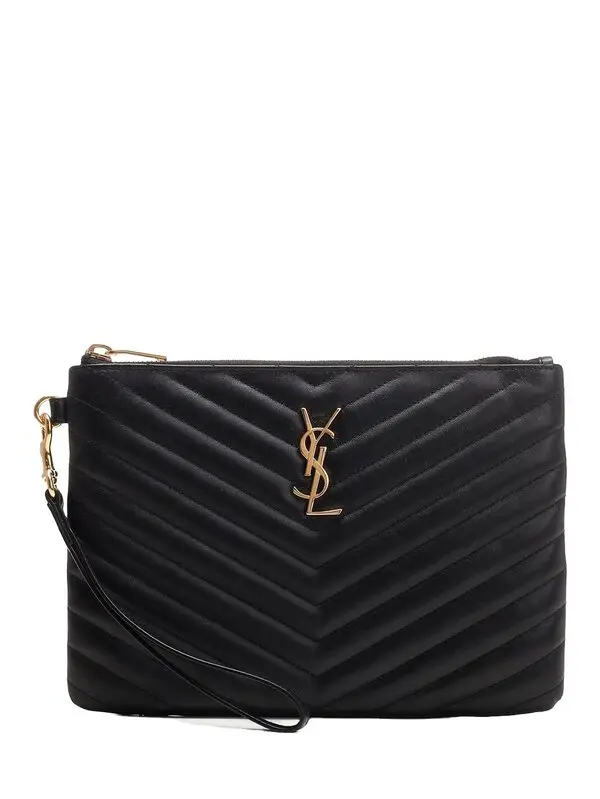 Saint Laurent Monogram Pouch - Black