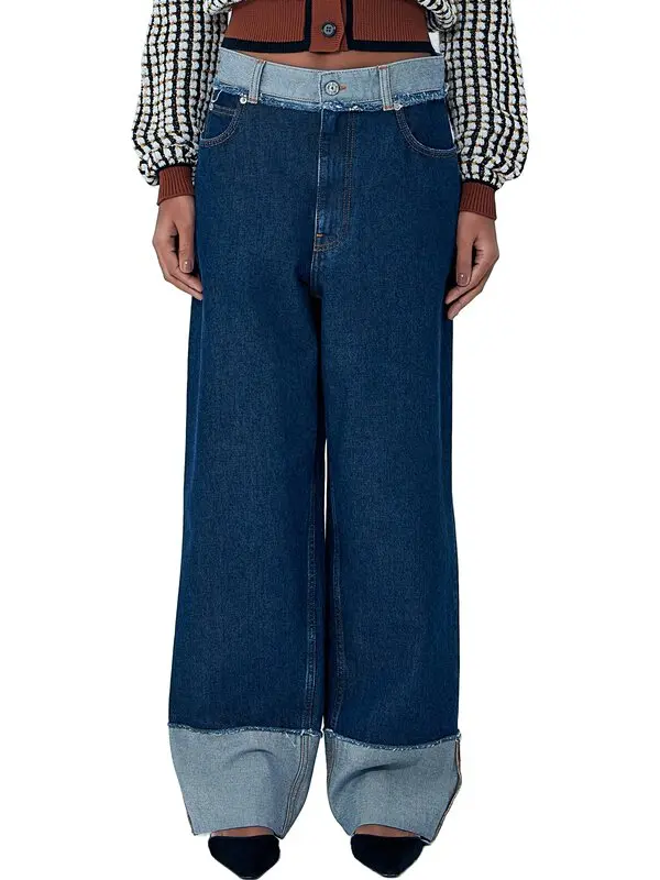 Marni Wide-leg Denim Trousers - Blue