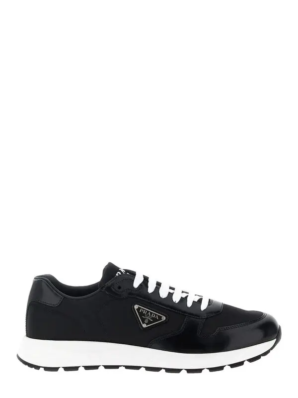 Prada Re-nylon And Leather Sneakers - Multicolor