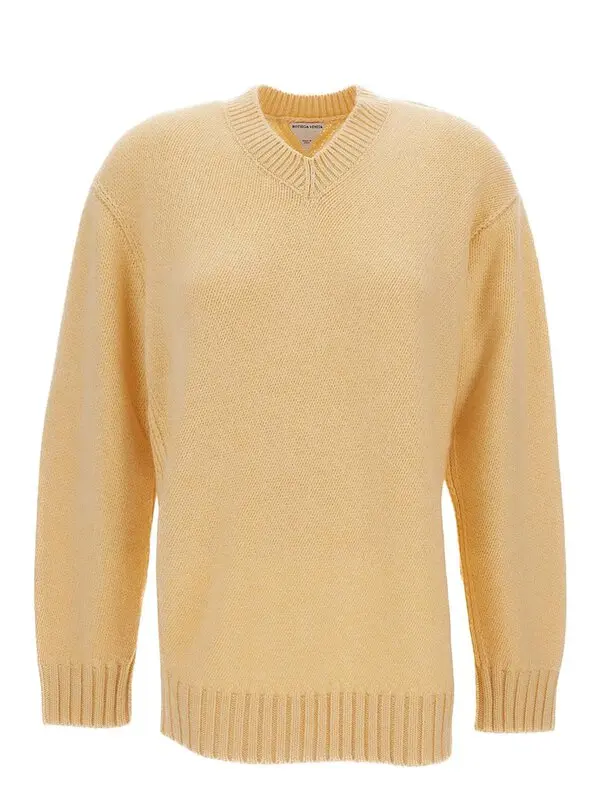 Bottega Veneta Diagonal Cashmere Knit Sweater - Multicolor