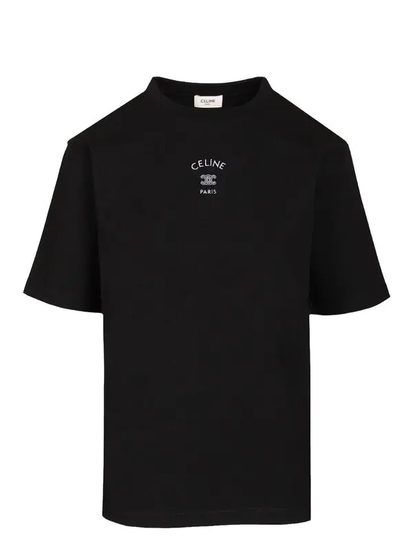 Celine Cotton Jersey T-shirt - Black