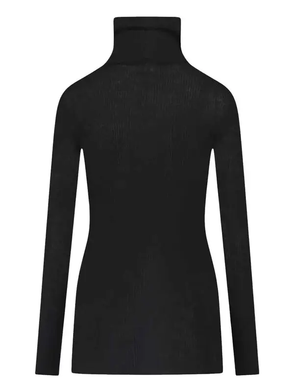 Rick Owens Long Sleeve Tube Sweater - Black