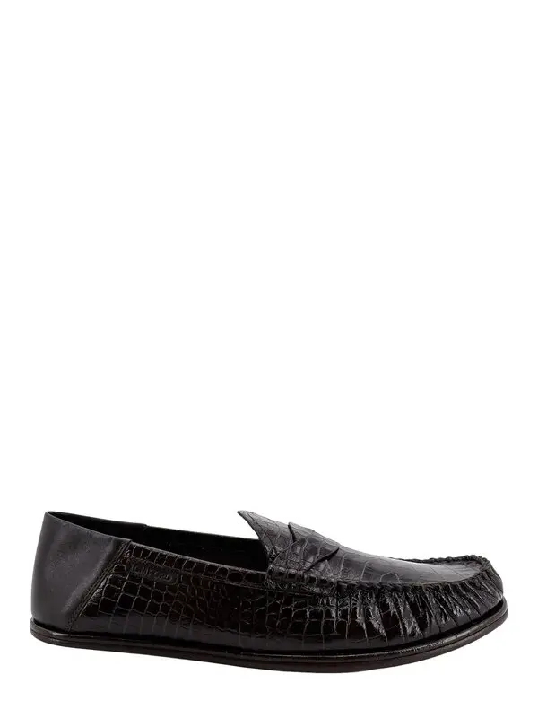 TOM FORD Crocodile-print Leather Loafers - Multicolor