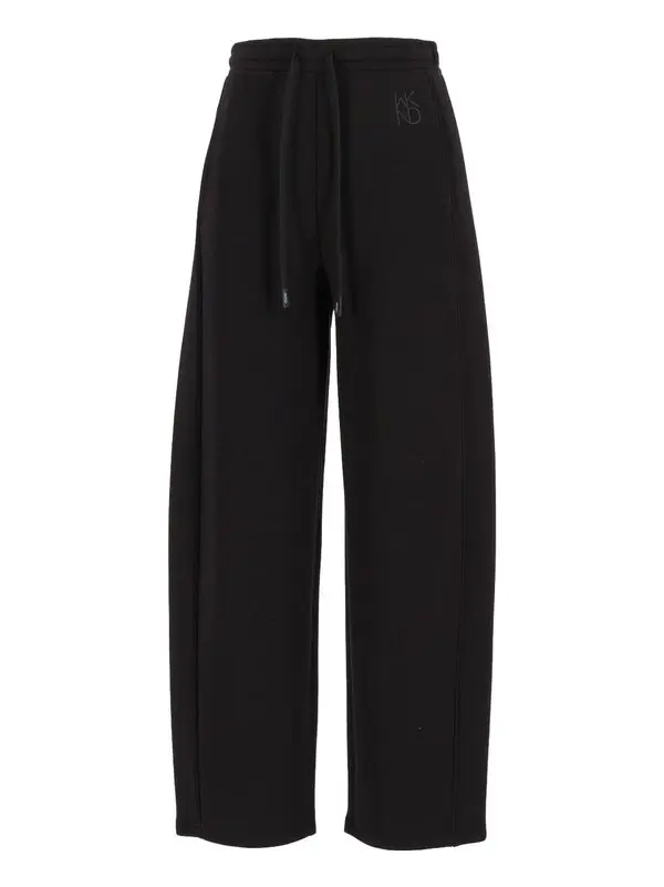 Max Mara Flared Stretch Jersey Trousers - Black