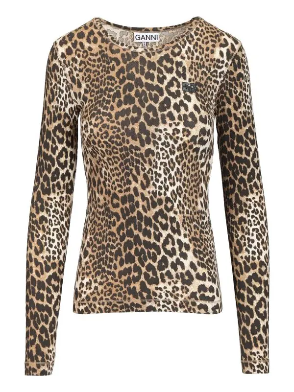 GANNI Long-sleeved T-shirt - Multicolor