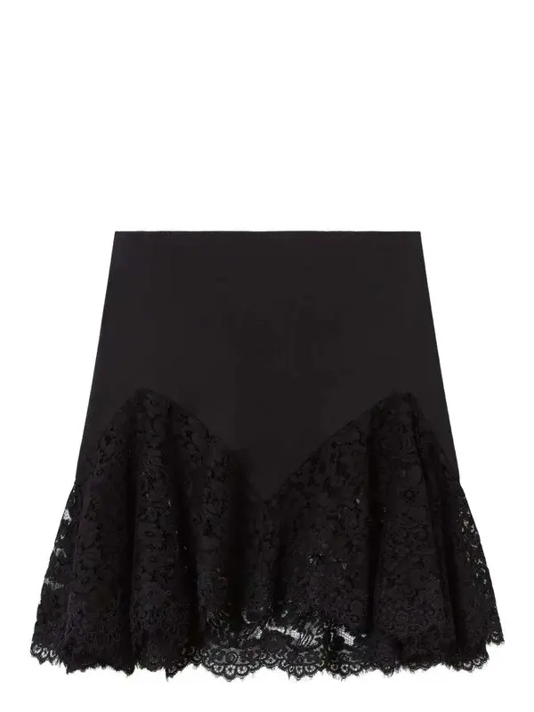 Stella McCartney Flared Mini Skirt - Black