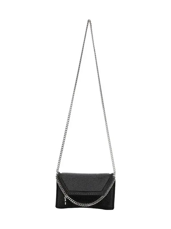 Stella McCartney Falabella Sequin Shoulder Bag - Black