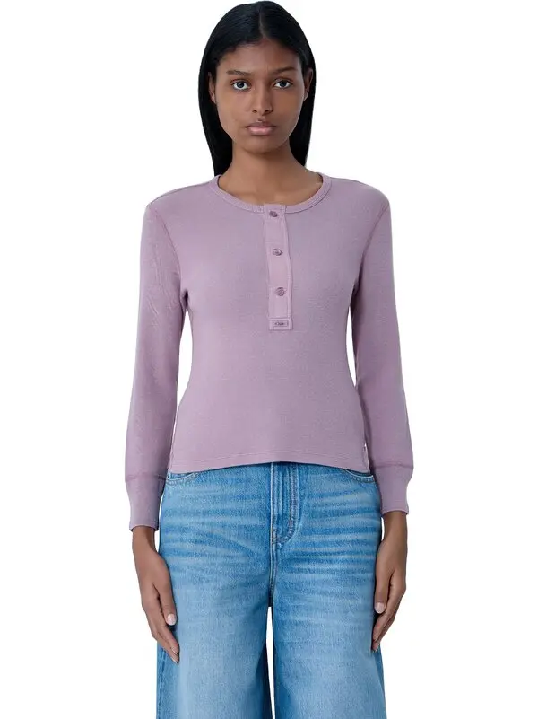 Chloé Henley T-shirt - Purple