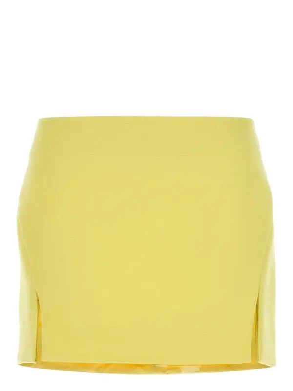 Givenchy Stretch Crepe Mini Skirt - Yellow
