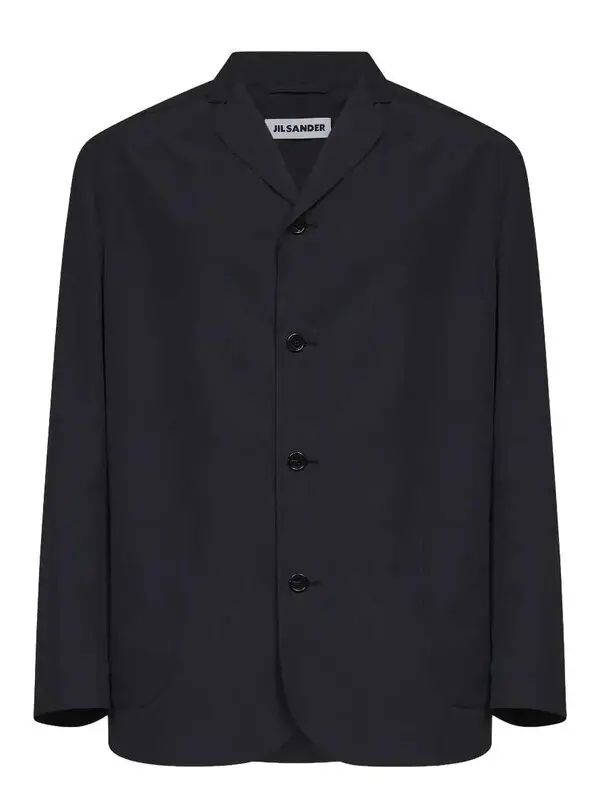 JIL SANDER Single-breasted Jacket - Black
