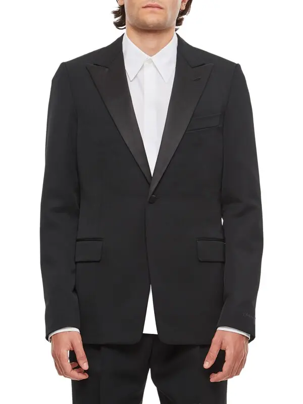 LANVIN Wool Tuxedo Jacket - Multicolor