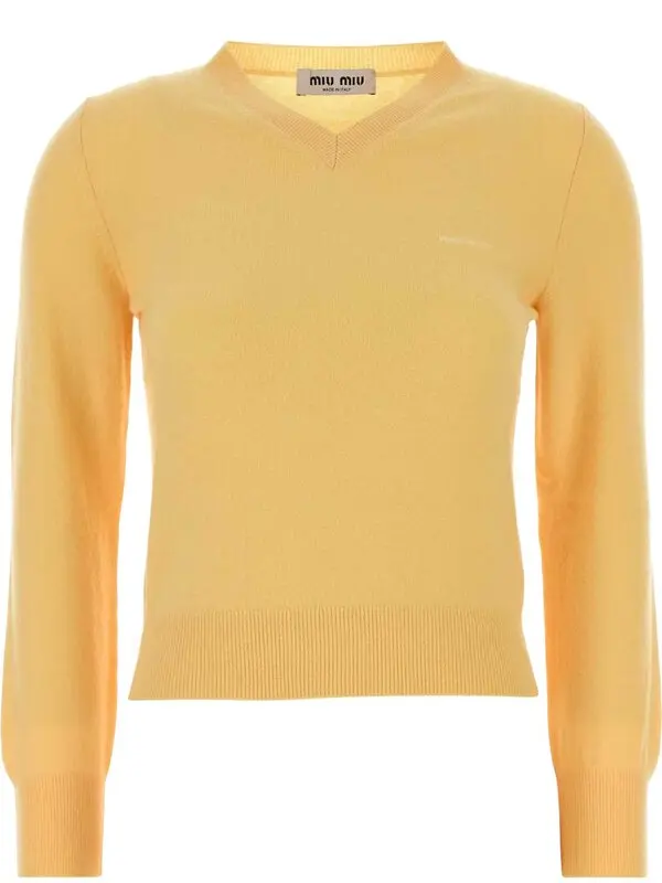 Miu Miu Wool Sweater - Yellow