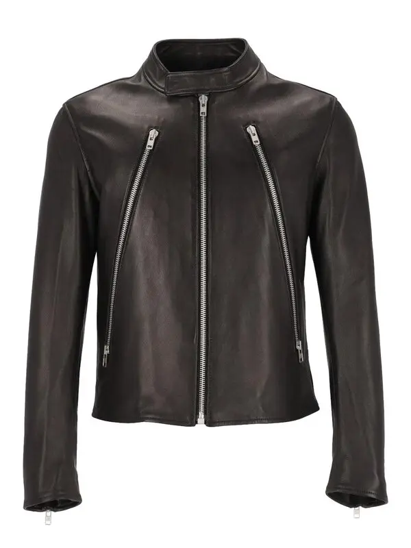 MAISON MARGIELA Leather Jacket - Black