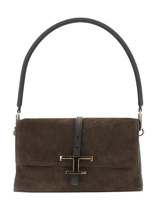 TOD'S Suede Flap Bag - Multicolor