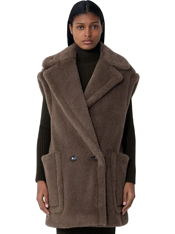 Max Mara Camel-hair Gilet - Brown