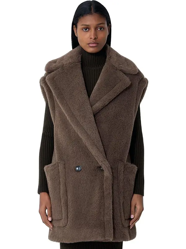 Max Mara Camel-hair Gilet - Brown