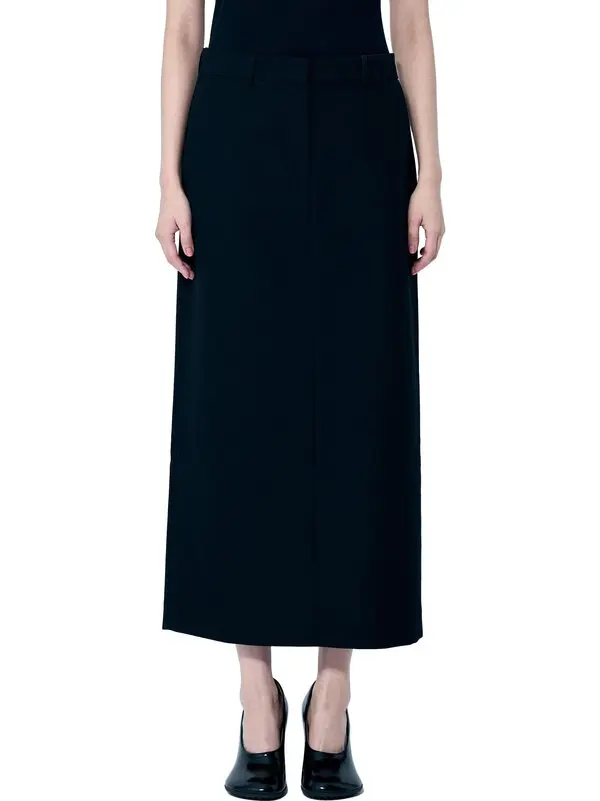 TOTEME Low-waist Straight Skirt - Black