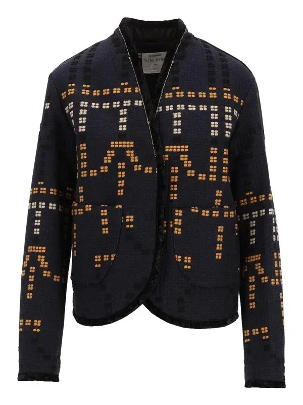 FORTE_FORTE Samarkand Jacquard Jacket - Blue