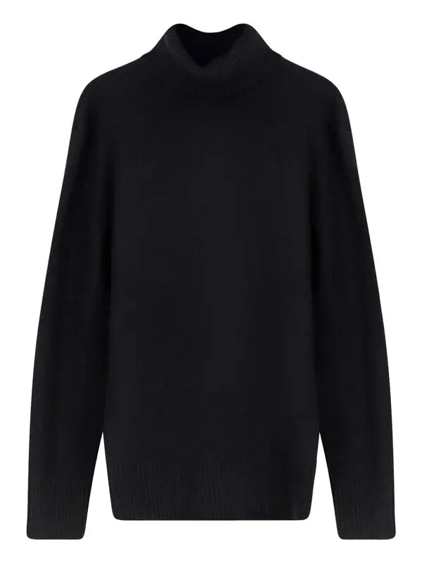TOTEME Cashmere Turtleneck Sweater - Black
