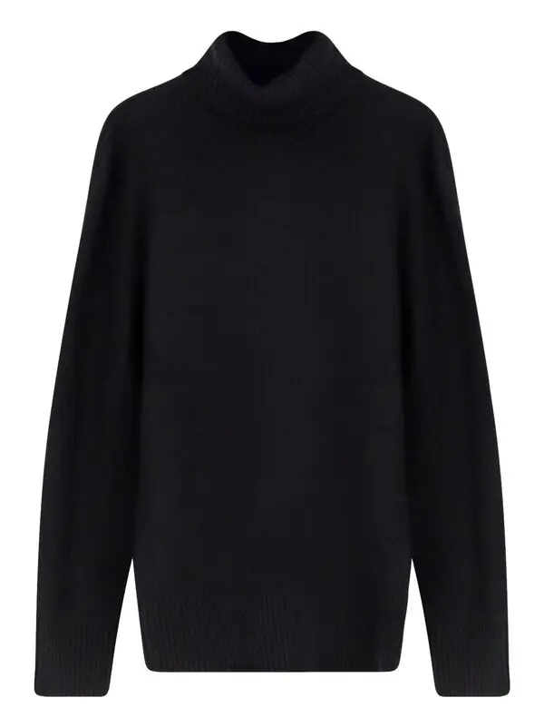 TOTEME Cashmere Turtleneck Sweater - Black