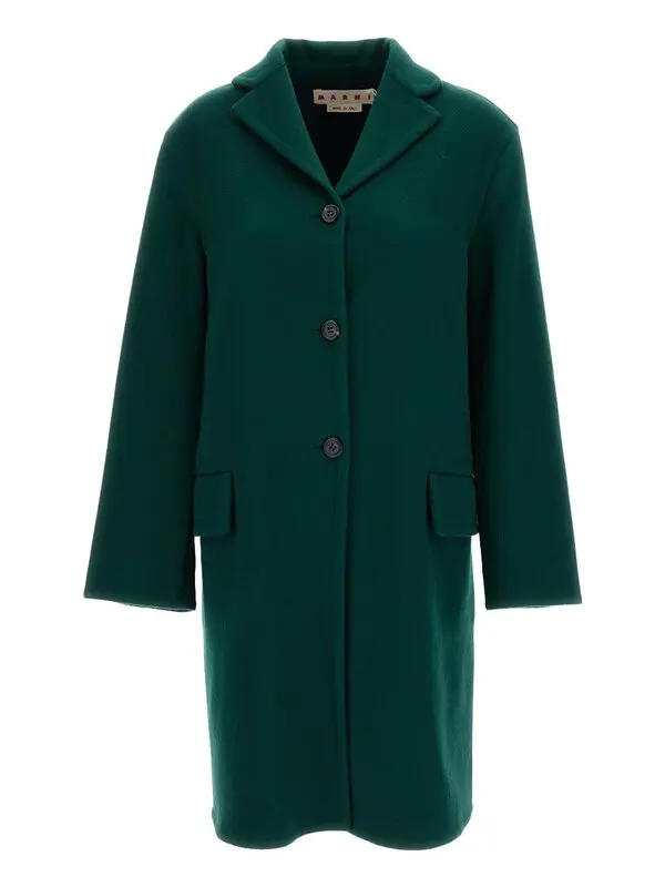 Marni Wool And Cashmere Coat - Multicolor