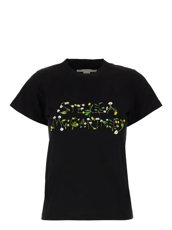 Stella McCartney Floral Embroidered T-shirt - Multicolor