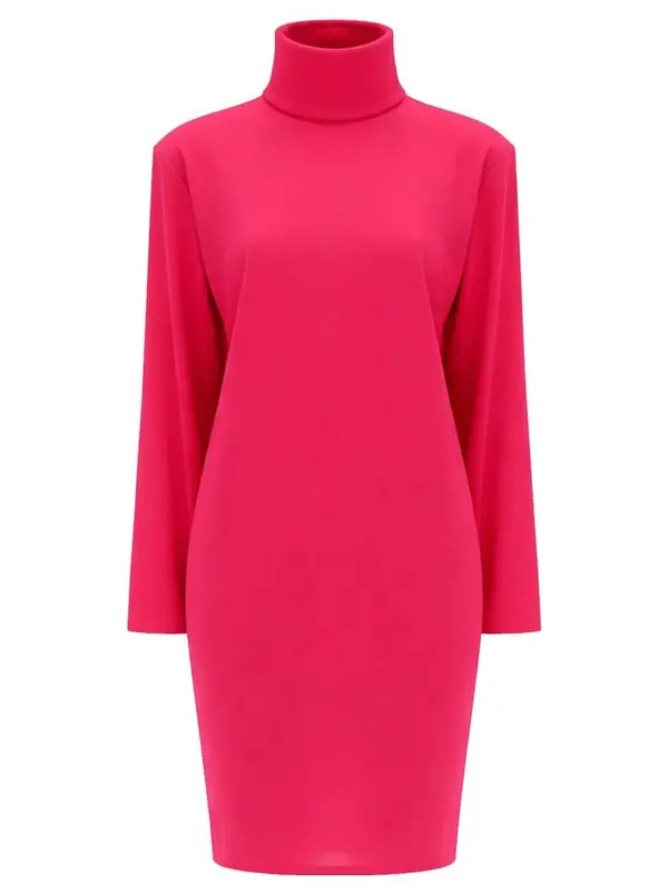 Saint Laurent Silk Boxy Dress - Pink