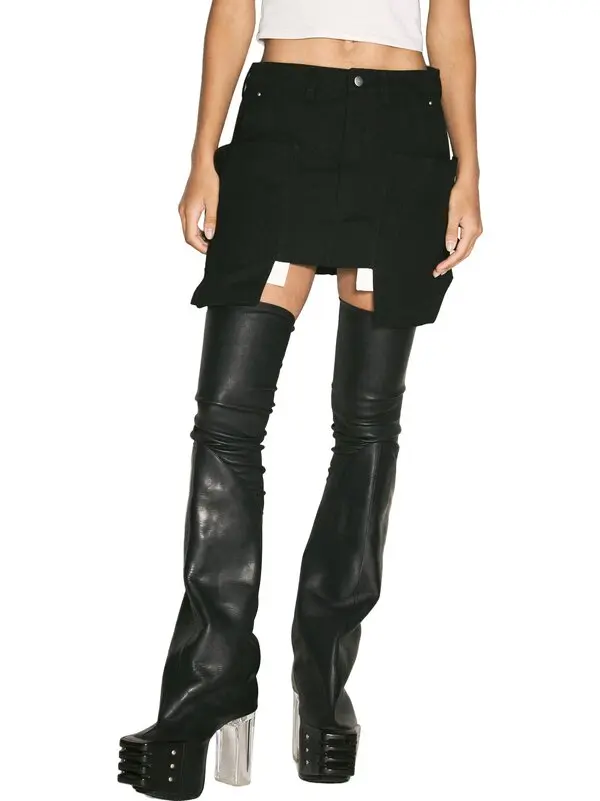 Rick Owens Stefan Mini Skirt - Black
