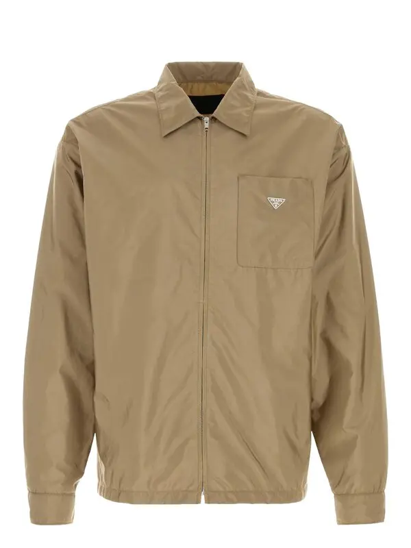 Prada Cappuccino Re-nylon Shirt - Brown