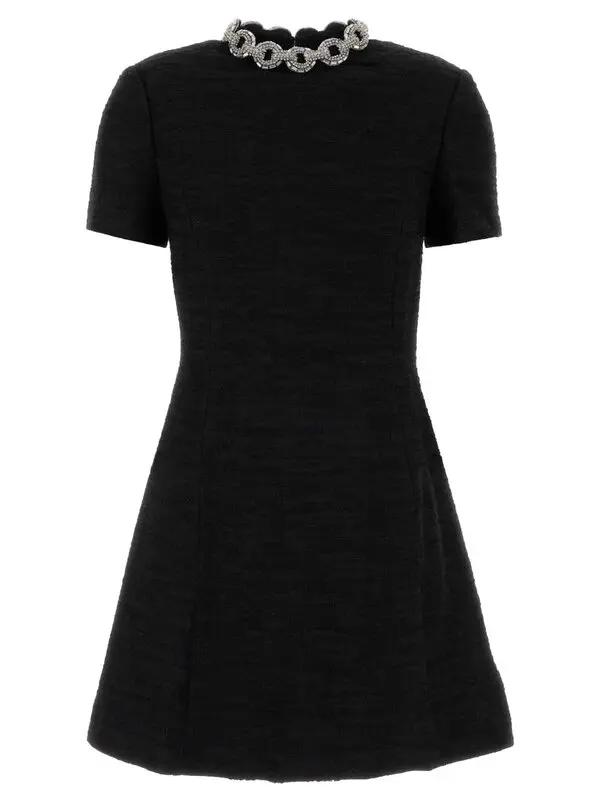 Valentino Garavani Boucle Mini Dress - Black