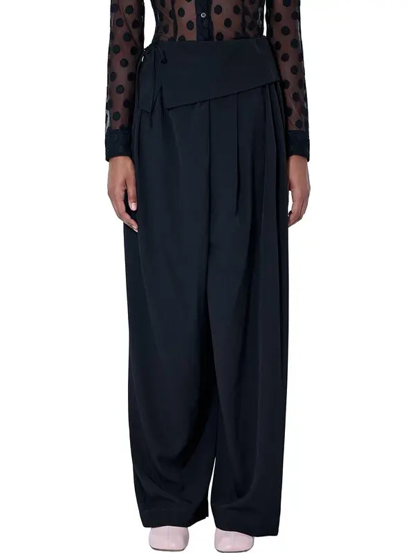 Dries Van Noten Parong Wide Pants - Black