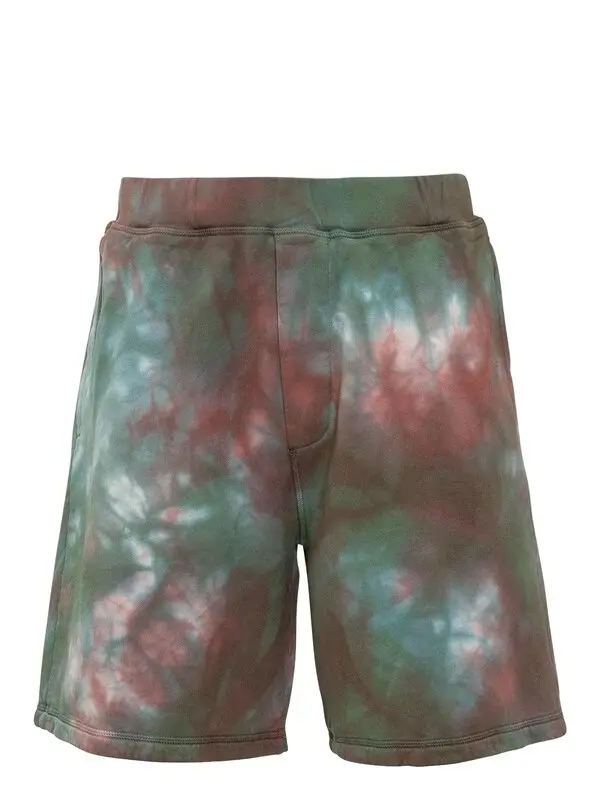 Dsquared2 Cotton Tie-dye Shorts - Green