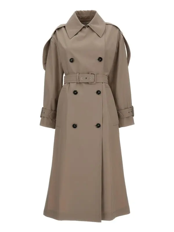 Sportmax Long Trench Coat - Multicolor