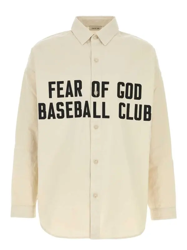 Fear Of God Sand Poplin Oversize Shirt - Brown