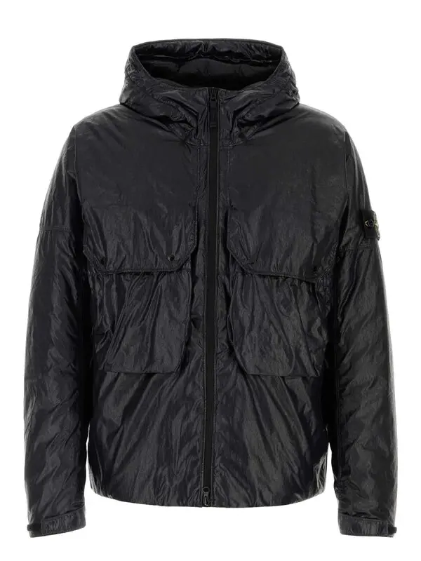 Stone Island Nylon Down Jacket - Black