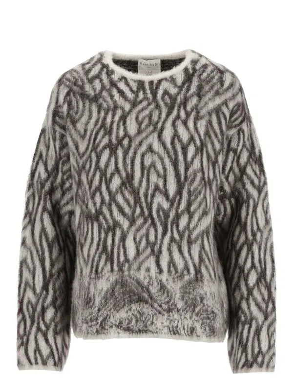 FORTE_FORTE Heron Plumes T-shirt - Gray
