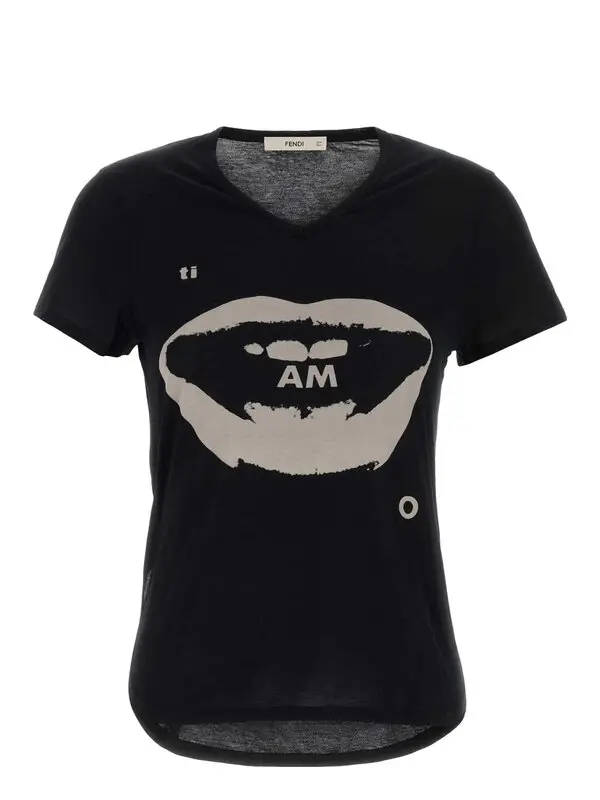 Fendi Cotton T-shirt - Black